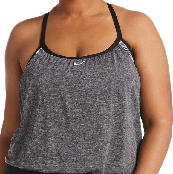 Nike | Swim | Nike Womens Stripe Layered Tankini Top Swim Outdoor ...